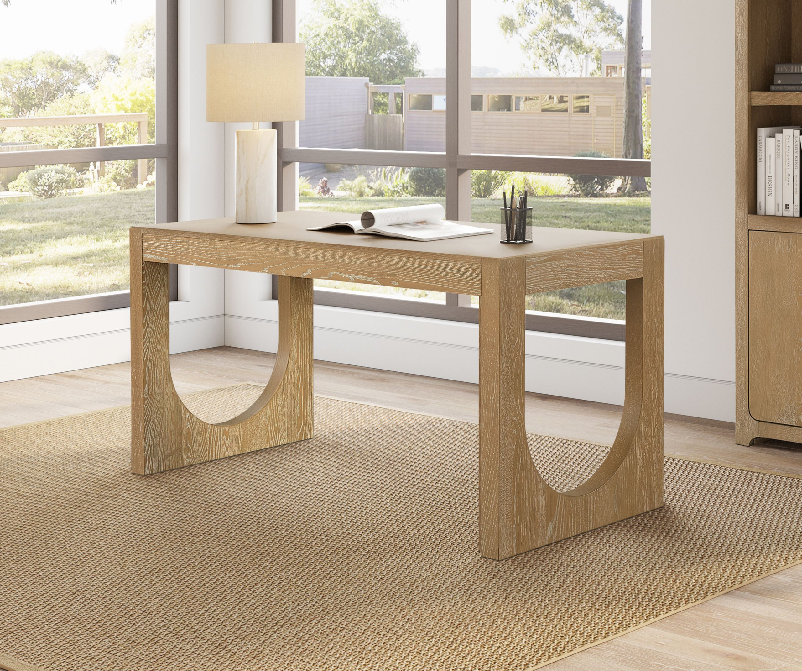Modern Wood Writing Desk, Office Desk, Storage Desk/Writing Table ...