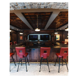 Pub Style Home Bar - Craftsman - Home Bar - Other - by Lustig Custom ...