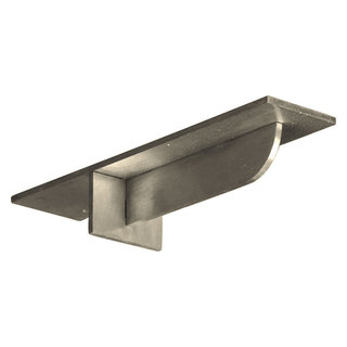 3"x20"x2" Heaton Hidden Support Steel Bracket, Hammered Black, 3"Wx12 ...