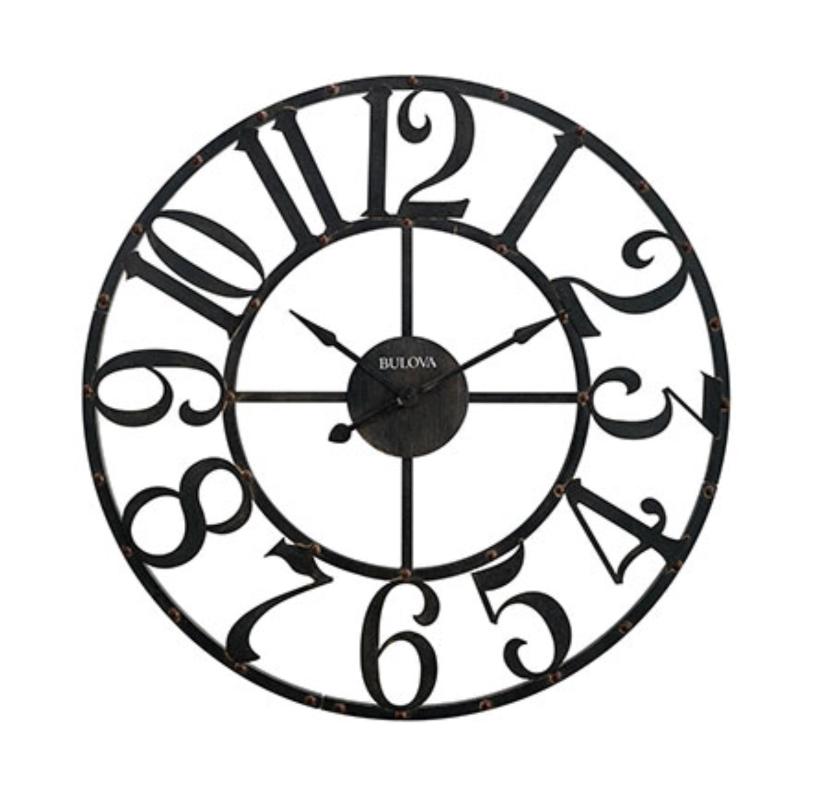 Bulova C4821 Gabriel Clock - Industrial - Wall Clocks - by VirVentures ...