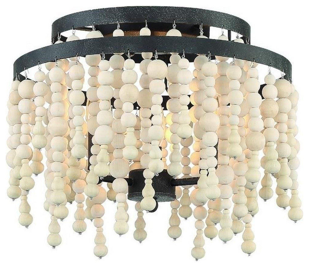 Crystorama POP-A5073-FB Poppy - 3 Light Flush Mount - Transitional ...