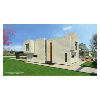 FACHADA DE ENTRADA - Modern - Other - by ALMAZUL Arquitectura y ...