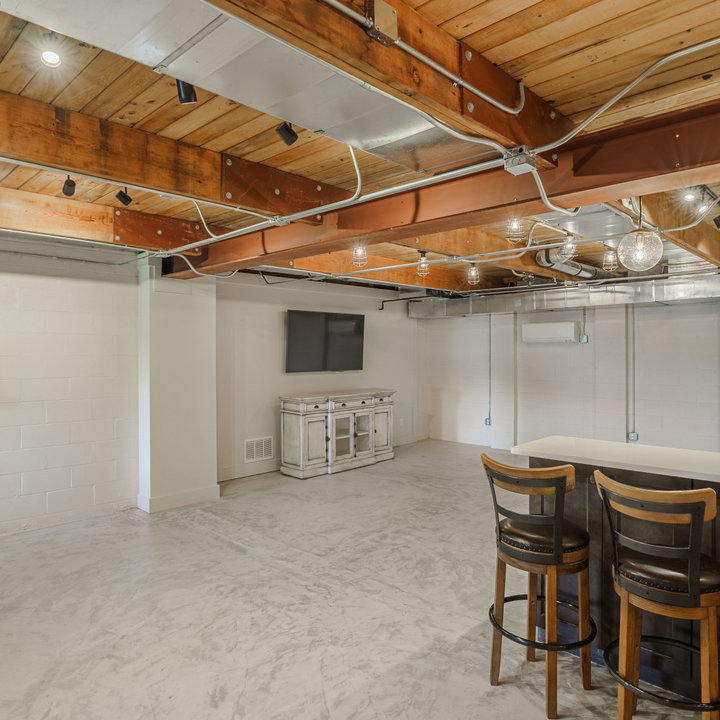 75 Exposed Beam Basement Ideas You'll Love - February, 2026 | Houzz