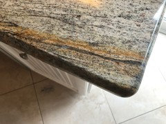 Help! New granite counters installed cracked or fissure?