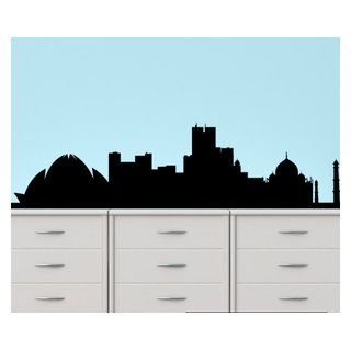 Delhi Skyline Vinyl Wall Decal or Car Sticker SS013EY, 90 in ...