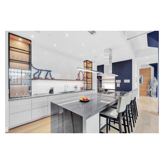 The Sky Lofts Tribeca | Centerpiece Kitchen - Contemporary - Kitchen ...