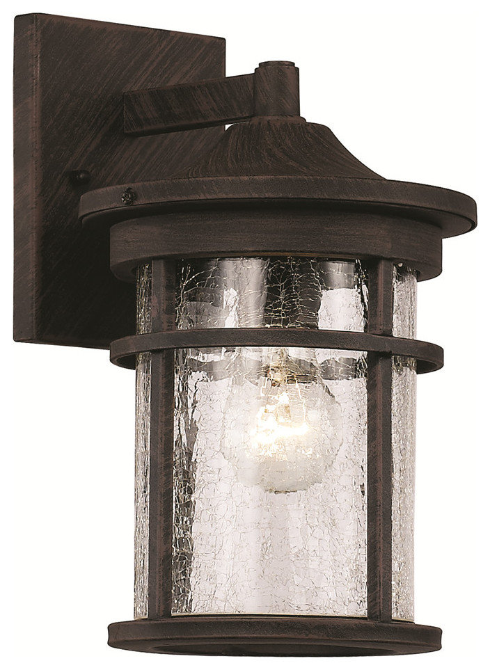 Trans Globe Lighting 40380 Crackled 1 Light Outdoor Lantern Wall ...