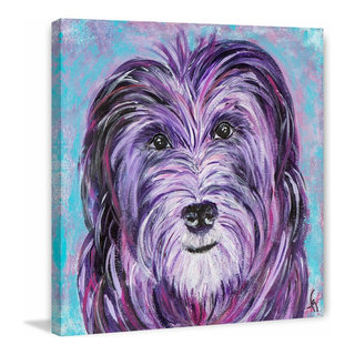 "Mala" Painting Print on Wrapped Canvas, 24"x24" - Contemporary ...