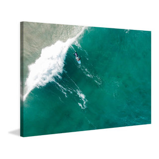 "Big Wave" Print on Canvas by Karolis Janulis, 60"x40" - Beach Style ...