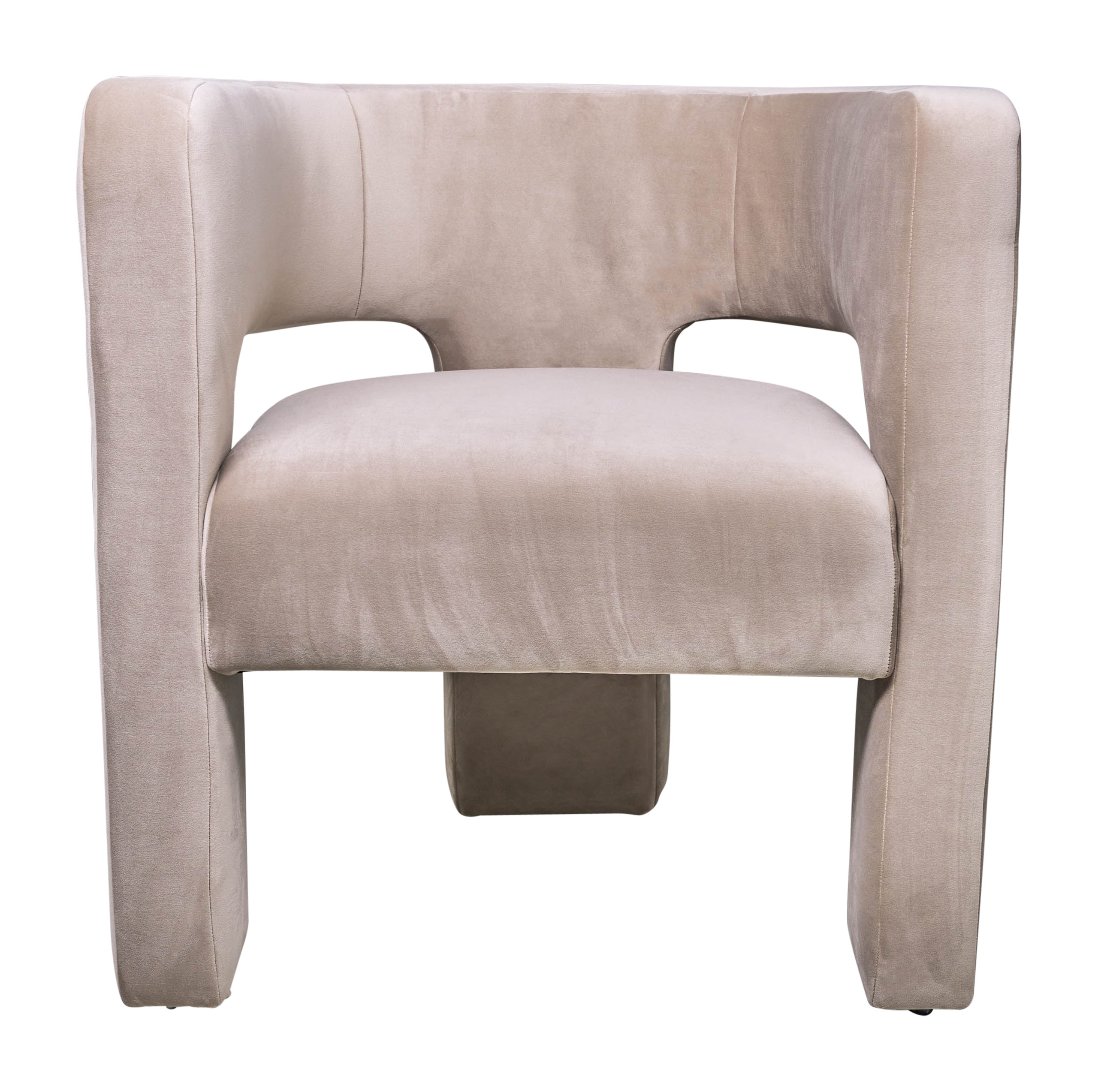 Round Back Chair - Tan, 27x23x29 inches - Transitional - Armchairs And ...