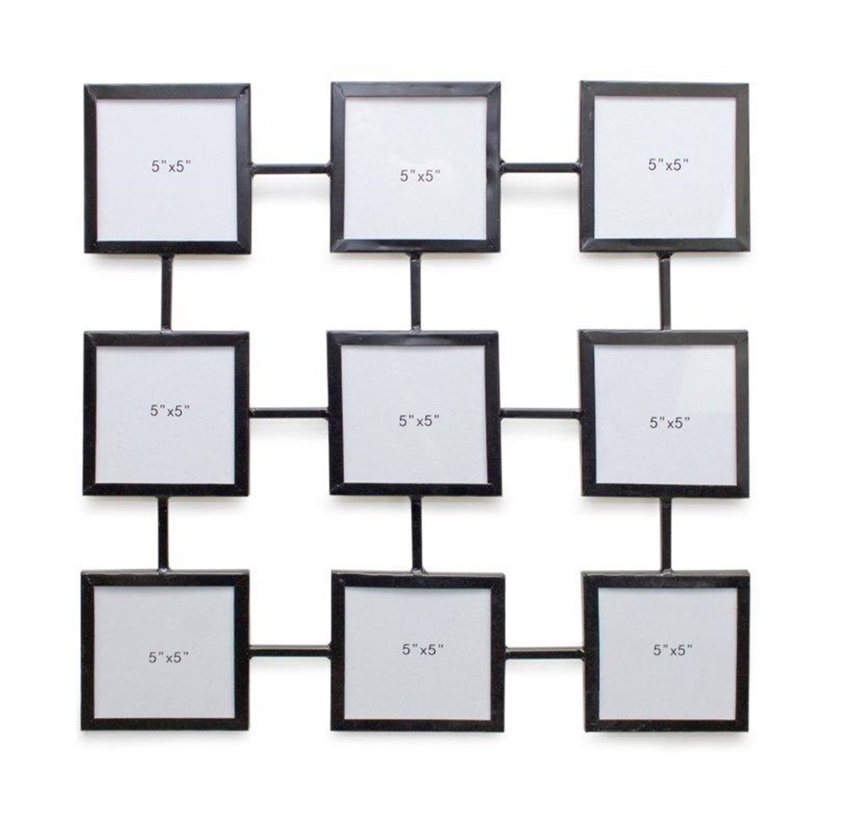 Photo Collage 20.25" Iron 5x5 Photo - Industrial - Picture Frames - by ...