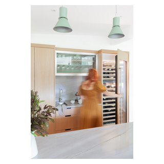 Avriel Shull Kitchen Overhaul - Midcentury - Home Bar - Indianapolis ...