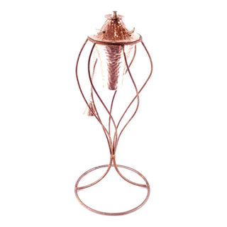 Swirl Stand with Kona Deluxe Torch - Traditional - Outdoor Torches - by ...