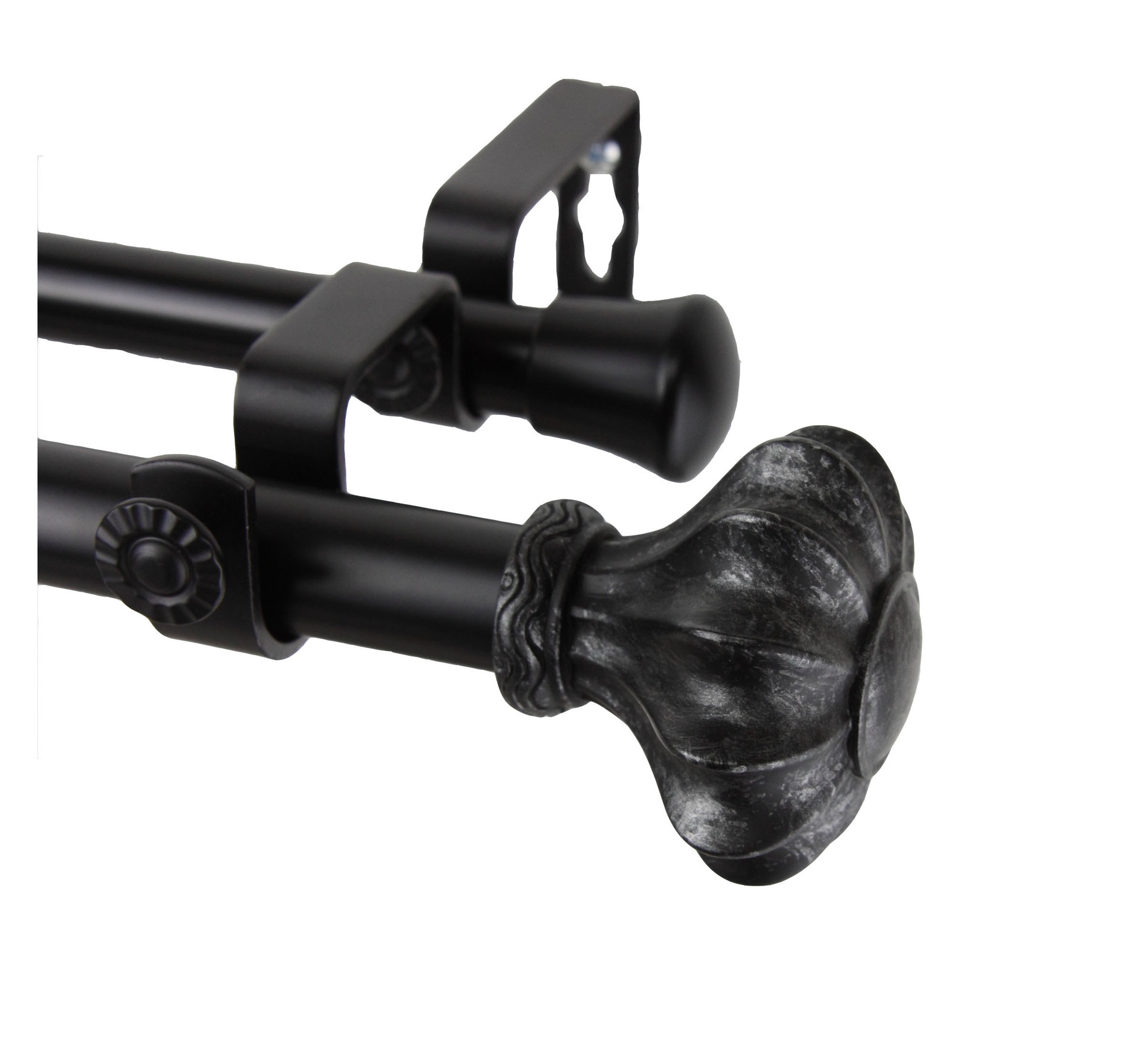 Maurice Double 13/16 inch dia. Curtain Rod, 120"-170" - Traditional ...