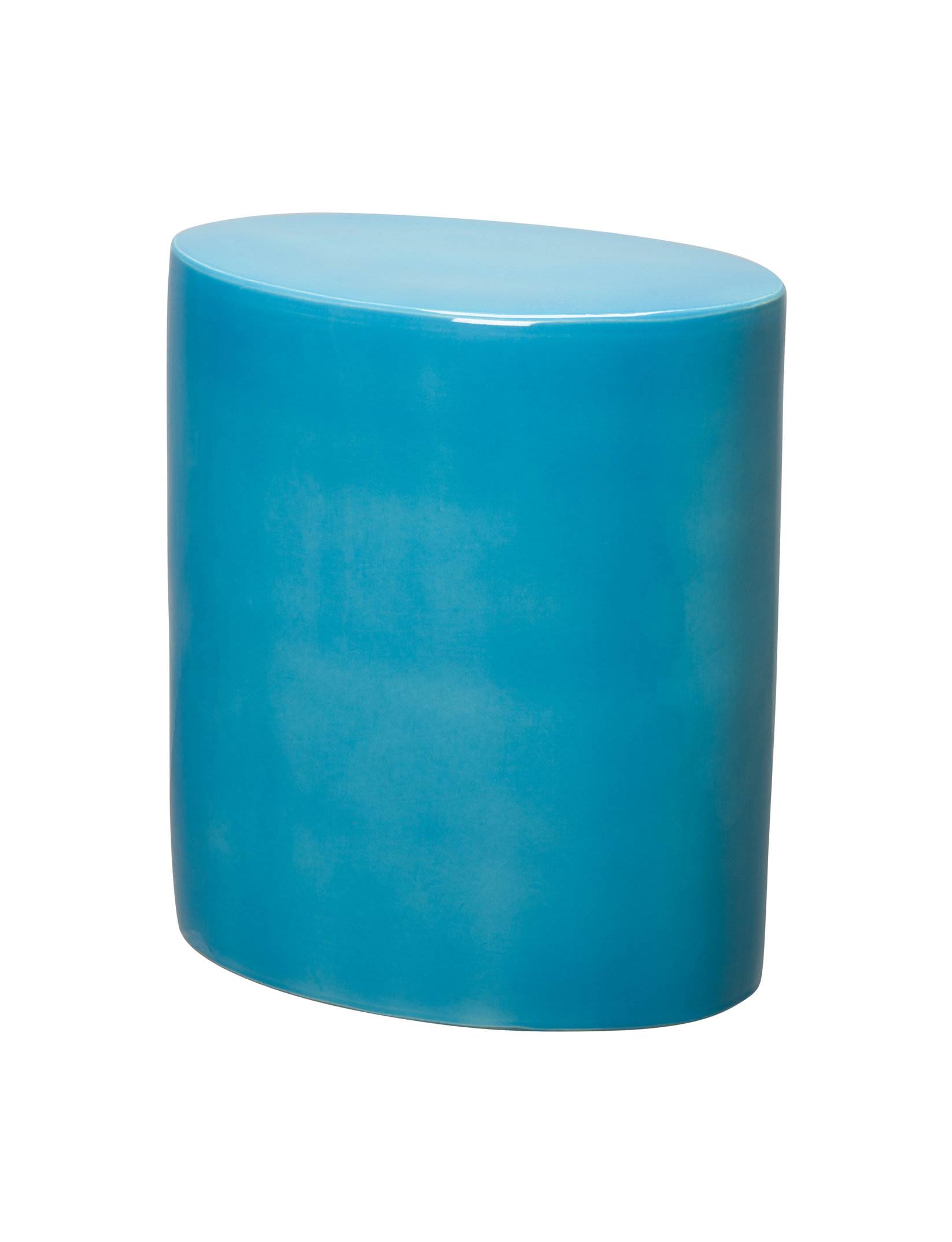 Turquoise Oval Stool - Contemporary - Accent And Garden Stools - by ...