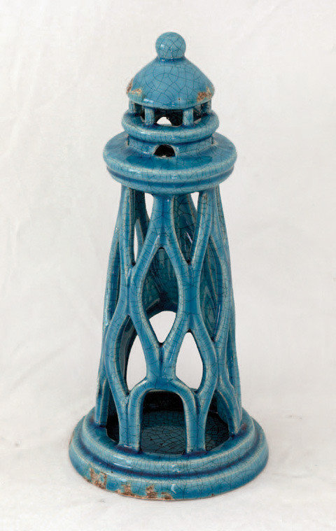 Ceramic Lighthouse Figurine - Beach Style - Decorative Objects And ...