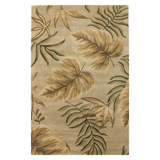 Havana 2614 Sand Fauna Rug, 2'3"x8' Runner, 3'3"x5'3" - Tropical - Area ...