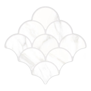 Scala Statuario Porcelain Floor and Wall Tile Sample - Traditional ...