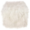 Mongolian Faux Fur Runner, Ivory, 16"x72", 16"x72" - Contemporary ...