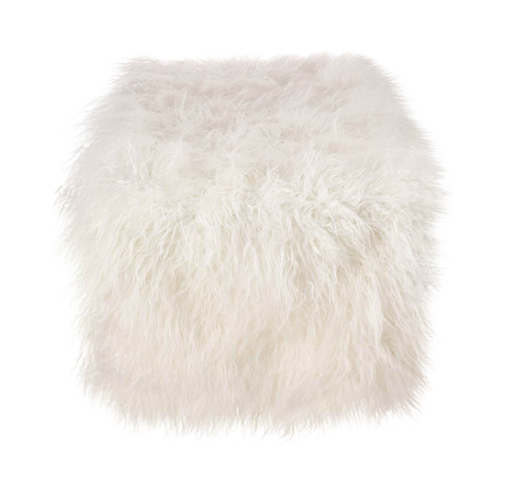 Mongolian Faux Fur Runner, Ivory, 16"x72", 16"x72" - Contemporary ...