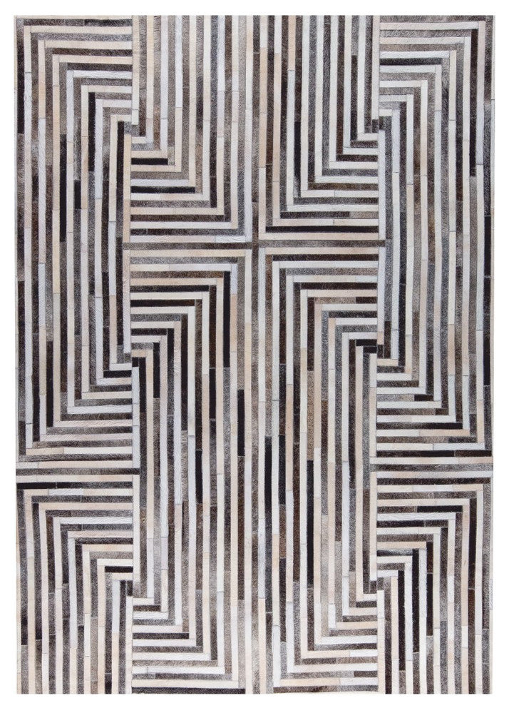 Draco Rug, Gray/White, 2'x3', 9'x12' - Contemporary - Area Rugs - by ...