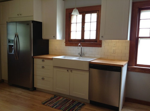 1925 Bungalow Kitchen - before & after