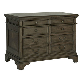 Coaster Hartshill 5-Drawer Traditional Wood File Cabinet Burnished Oak ...