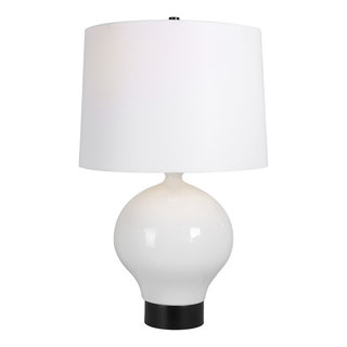 Collar Gloss White Table Lamp - Transitional - Table Lamps - by Ownax ...