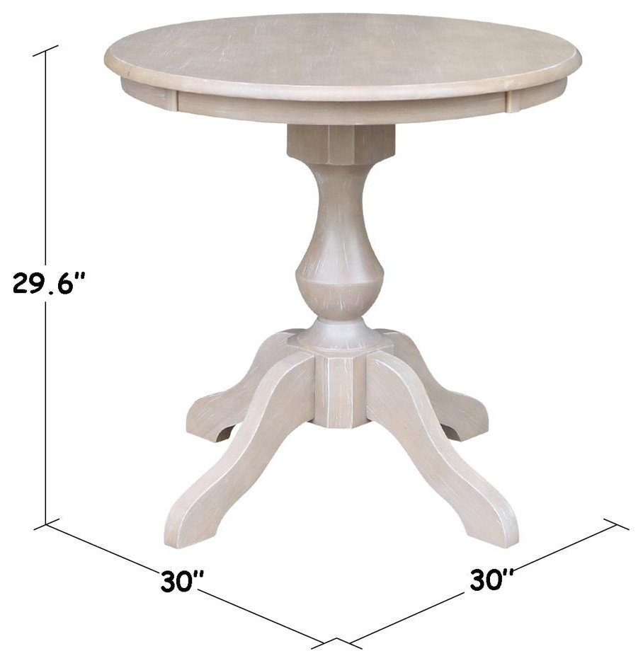 Round Top Pedestal Table - French Country - Dining Tables - by Bison ...