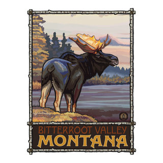 by Artist Paul A. Lanquist Bitterroot Valley Montana Art Print, 18"x24 ...