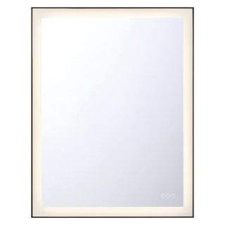 Lenora 1 Light Wall Mirror, Black - Modern - Bathroom Mirrors - by ...