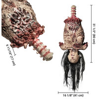 32" Animated Halloween Prop Hanging Ghost Limbless Woman Corpse Hanging ...