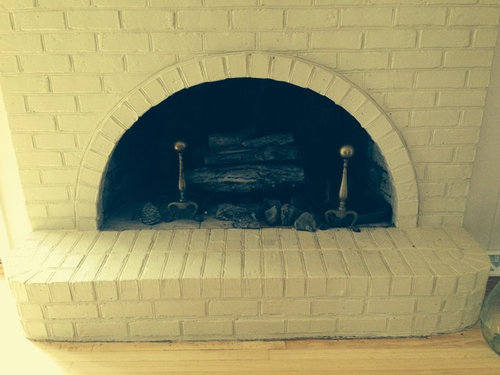Large fireplace opening