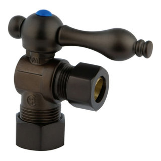 CC54405 5/8" O.D. Compression, 1/2" O.D. Compression Angle Shut-off ...