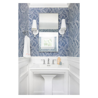 Powder Room - Beach Style - Powder Room - New York - by Studio Em ...