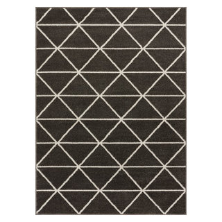 Well Woven Serenity Dulce Modern Geometric Triangles Antrasit Runner ...