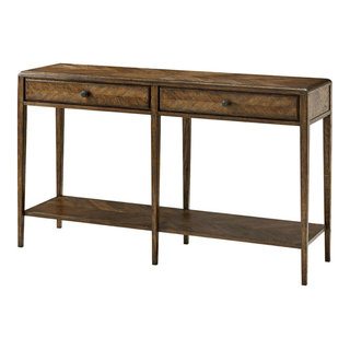 Italian Neo Classic Oak Console Table - Transitional - Console Tables ...