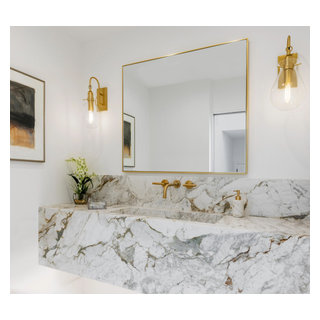 Calacatta Capixaba Marble Bathroom - Bathroom - Phoenix - by Arizona ...