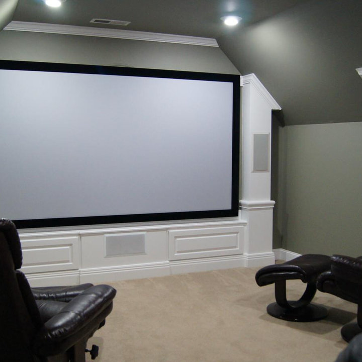 75 Beautiful Small Home Theater Pictures & Ideas | Houzz