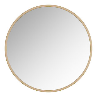 Halcyon Gold 36 Framed Round mirror - Contemporary - Bathroom Mirrors ...