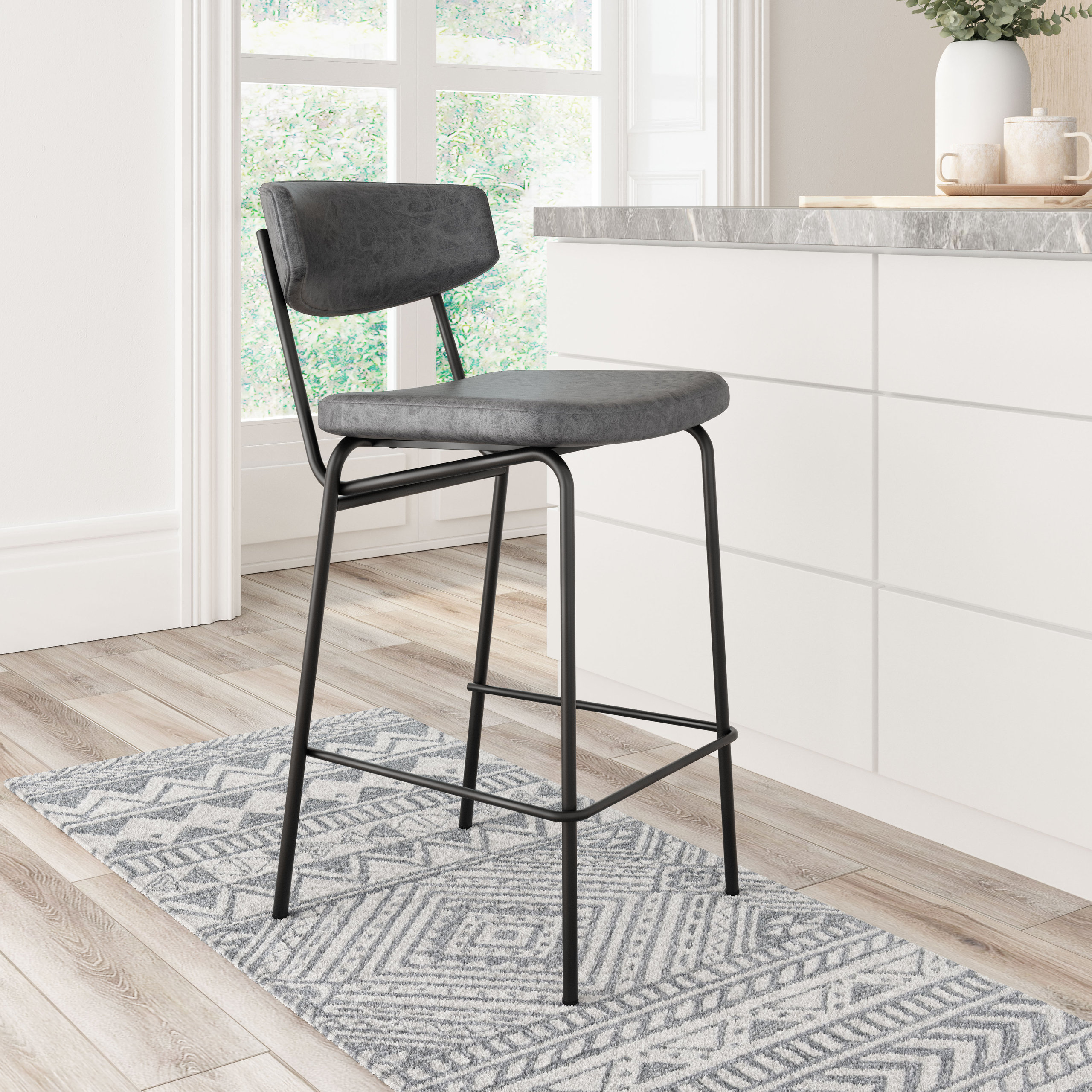Charon Stool, Counter Height - Contemporary - Bar Stools And Counter ...