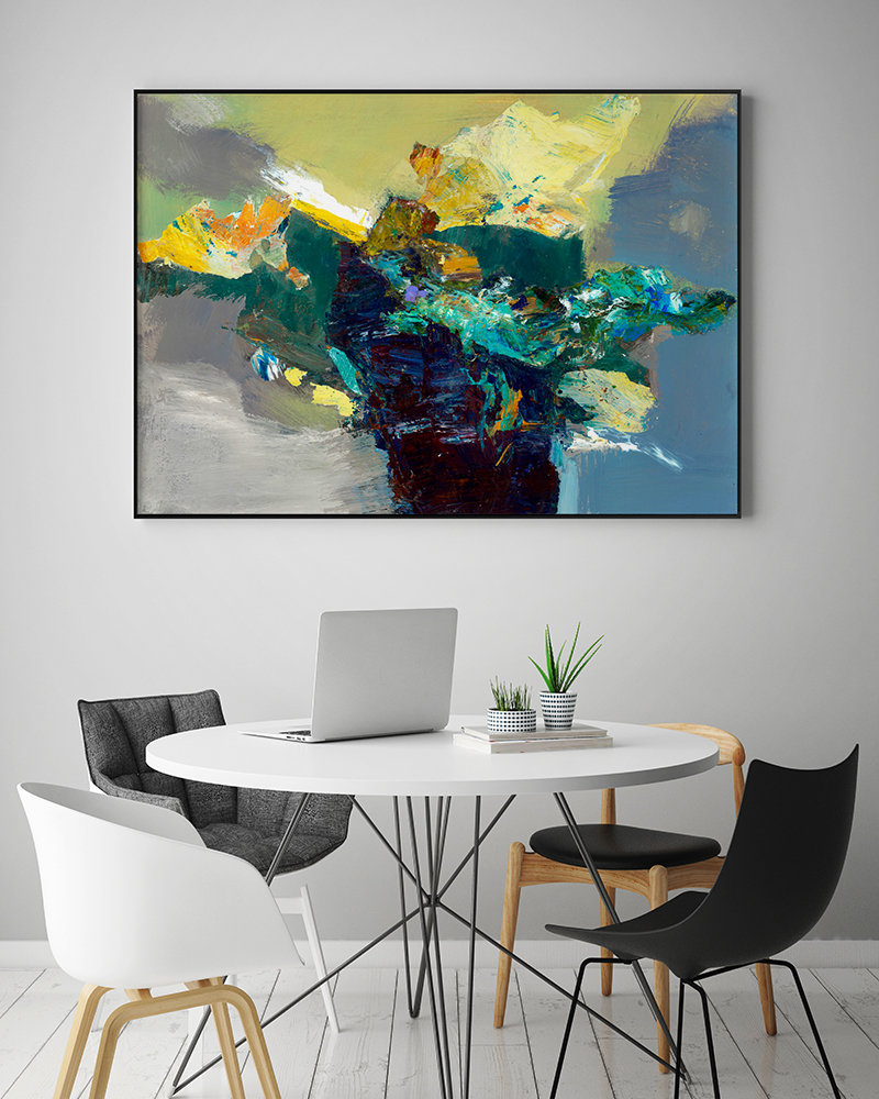 "United" Art block Framed Canvas, 14"x11" - Contemporary - Prints And ...