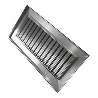 Chameleon Tile and Hardwood Vent Floor Registers, 4"x12" - Transitional ...