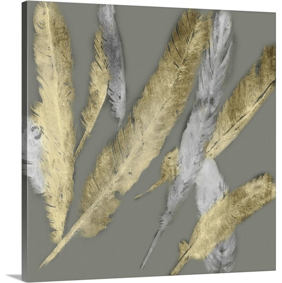 "Icarus I" Wrapped Canvas Art Print, 30"x30" - Contemporary - Prints ...
