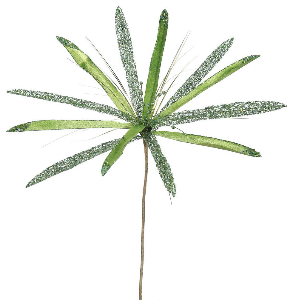 24" Lime Papyrus, 20" Flower 3/Bag - Contemporary - Artificial Flower ...