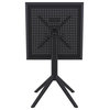 Sky Square Folding Table 24 inch Black - Contemporary - Outdoor Dining ...