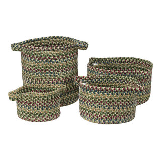 Colonial Mills Basket American Farmhouse Vintage Brick Round ...