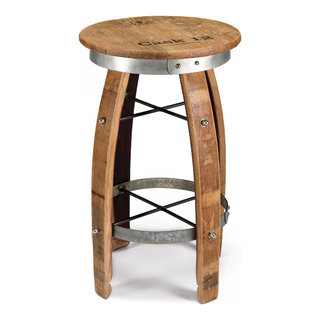 Wine Barrel Stool - Rustic - Bar Stools And Counter Stools - by Eco ...
