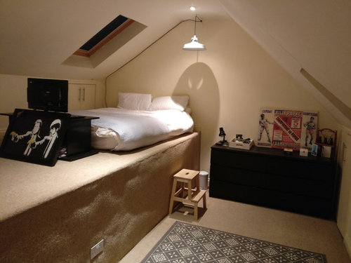 Awkward loft bedroom | Houzz UK