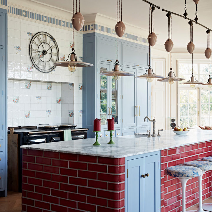 75 Beautiful Kitchen with Marble Worktops Ideas and Designs - June 2023 ...